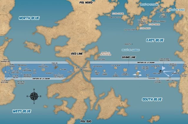 One Piece: The World Map Explained In Detail — OtakuKart