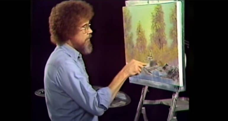 Bob Ross' Iconic Canvas from Inaugural TV Show 'The Joy of Painting ...